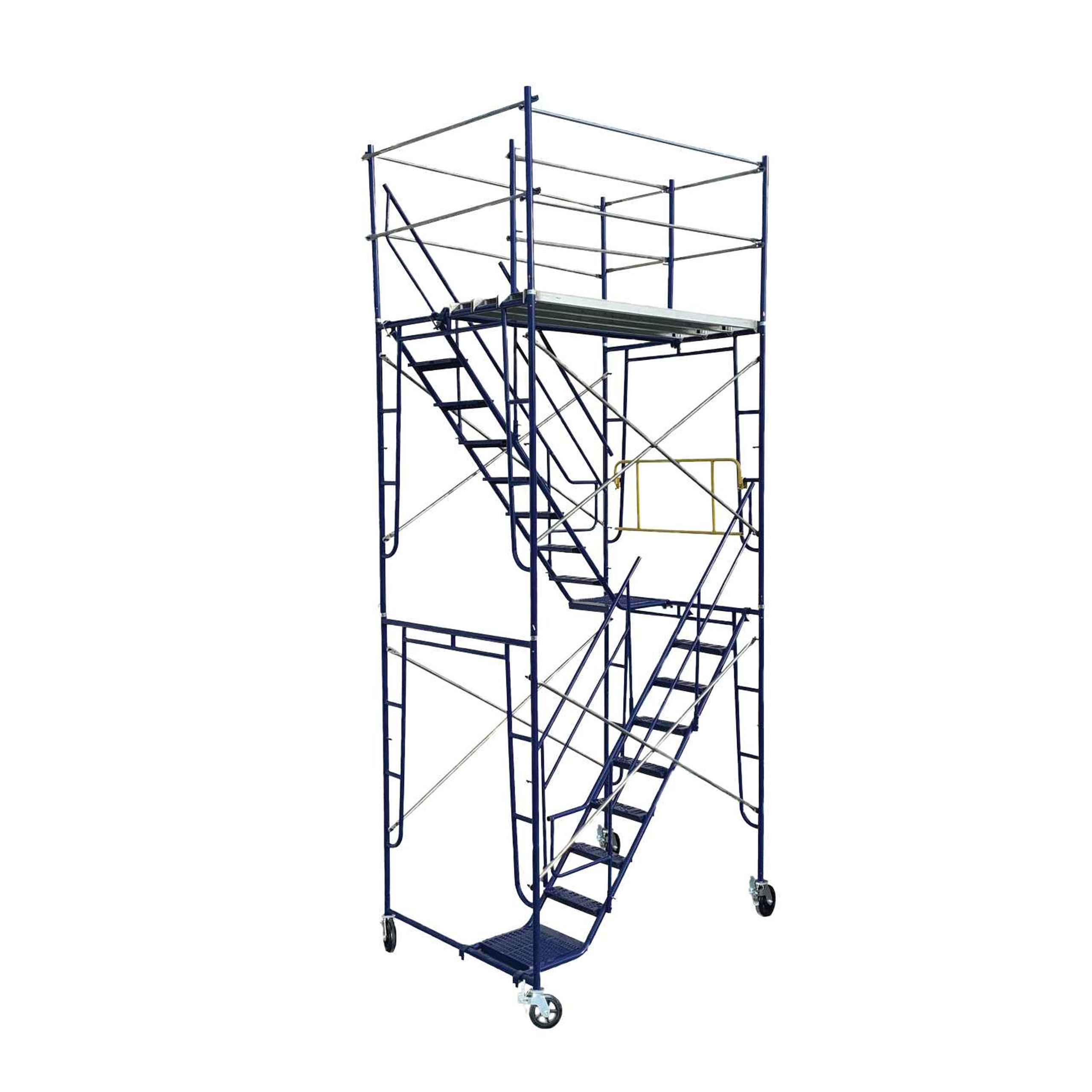 21 Foot Rolling Scaffold Stair Tower Kit With Outriggers