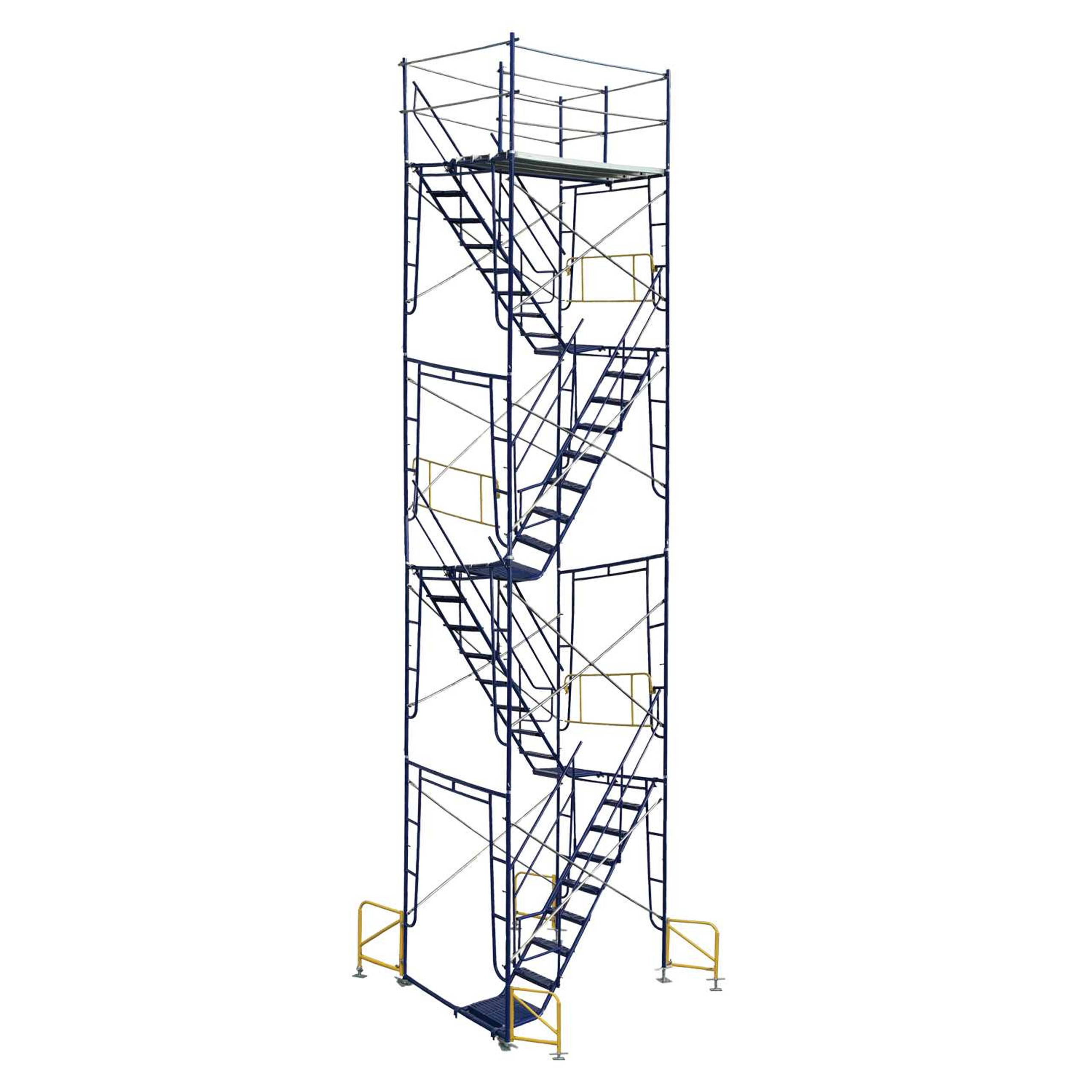 26 Foot Stationary Scaffold Stair Tower Kit Woutriggers