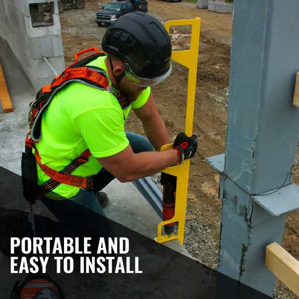 Temporary Guardrail Post - OSHA Compliant Safety Rails