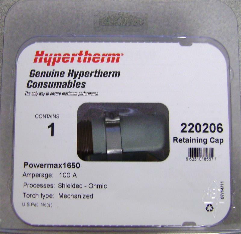 Hypertherm 220206 Powermax 1650 100 Amp Ohmic Contact Shield Cap