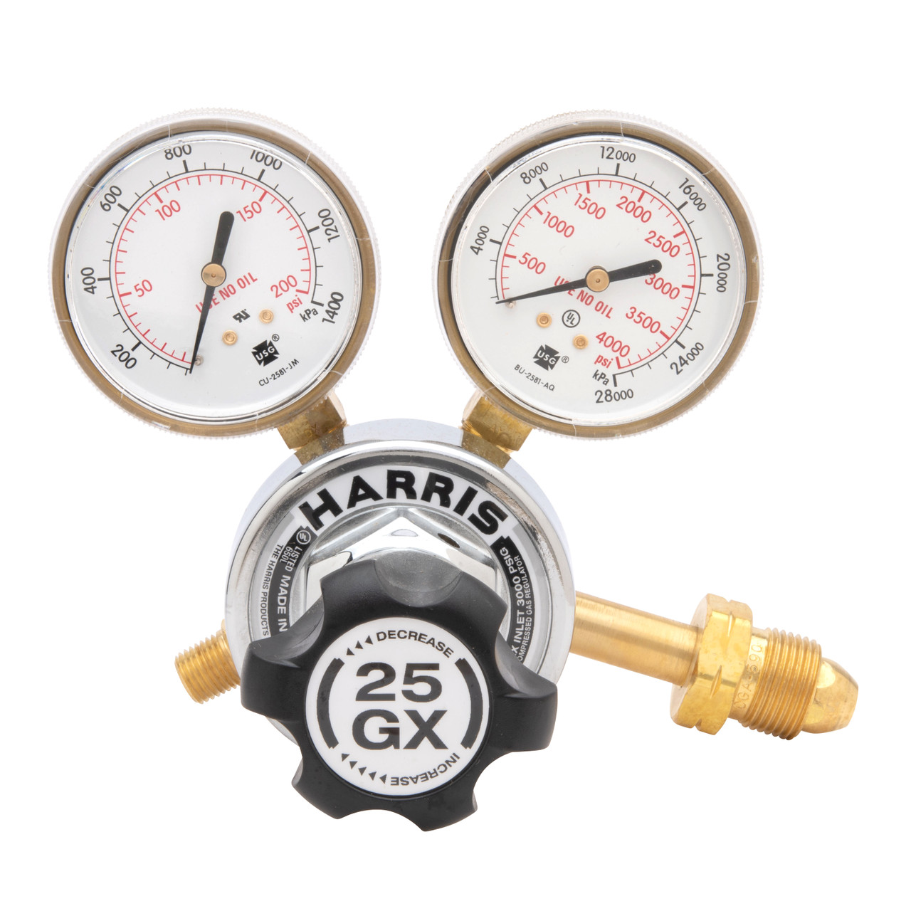 Harris 25GX Single Stage Industrial Air Regulator 25GX-145-590 - 3000550