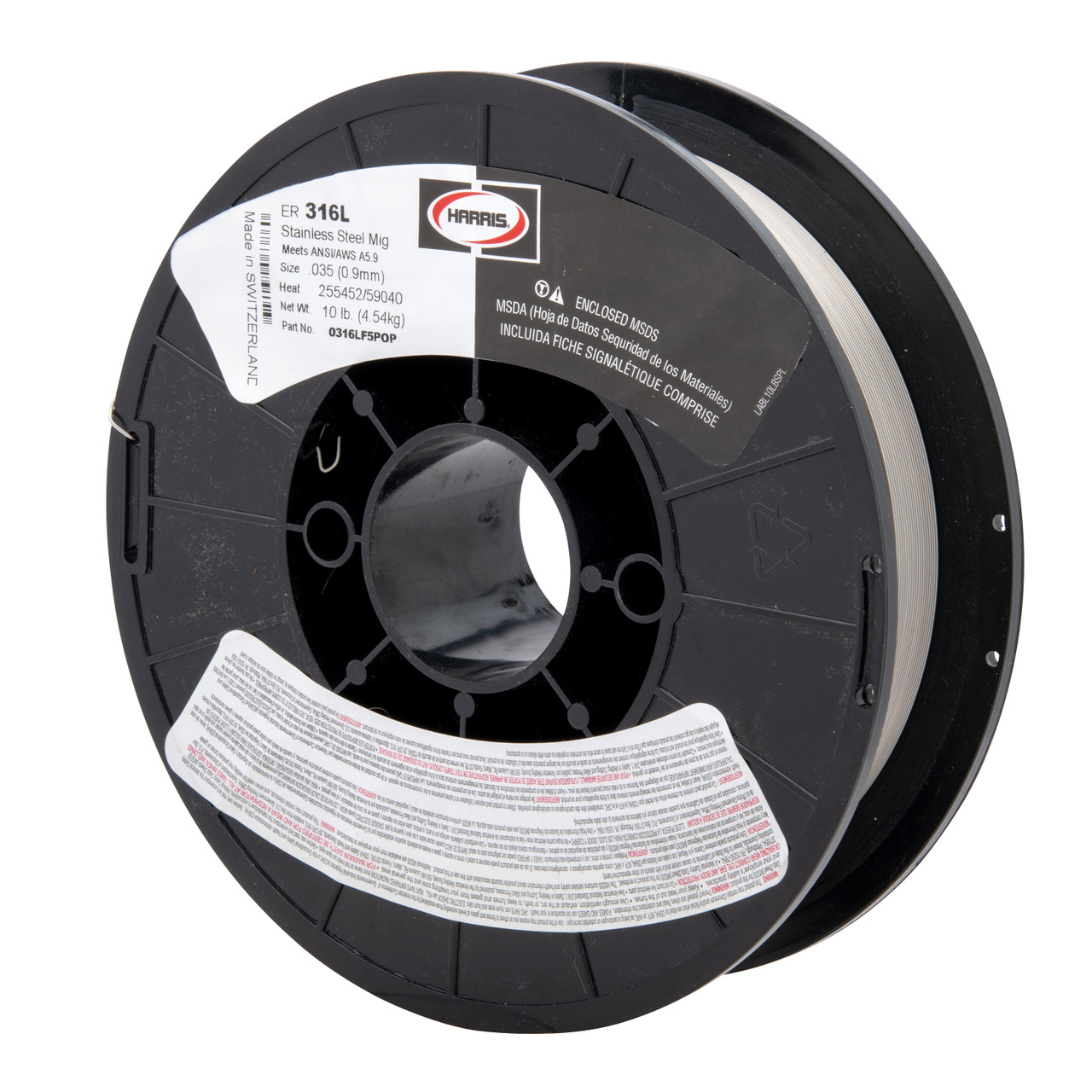 Harris 316L .035 x 10 lb. Spool Stainless Steel Welding Wire - 0316LF5
