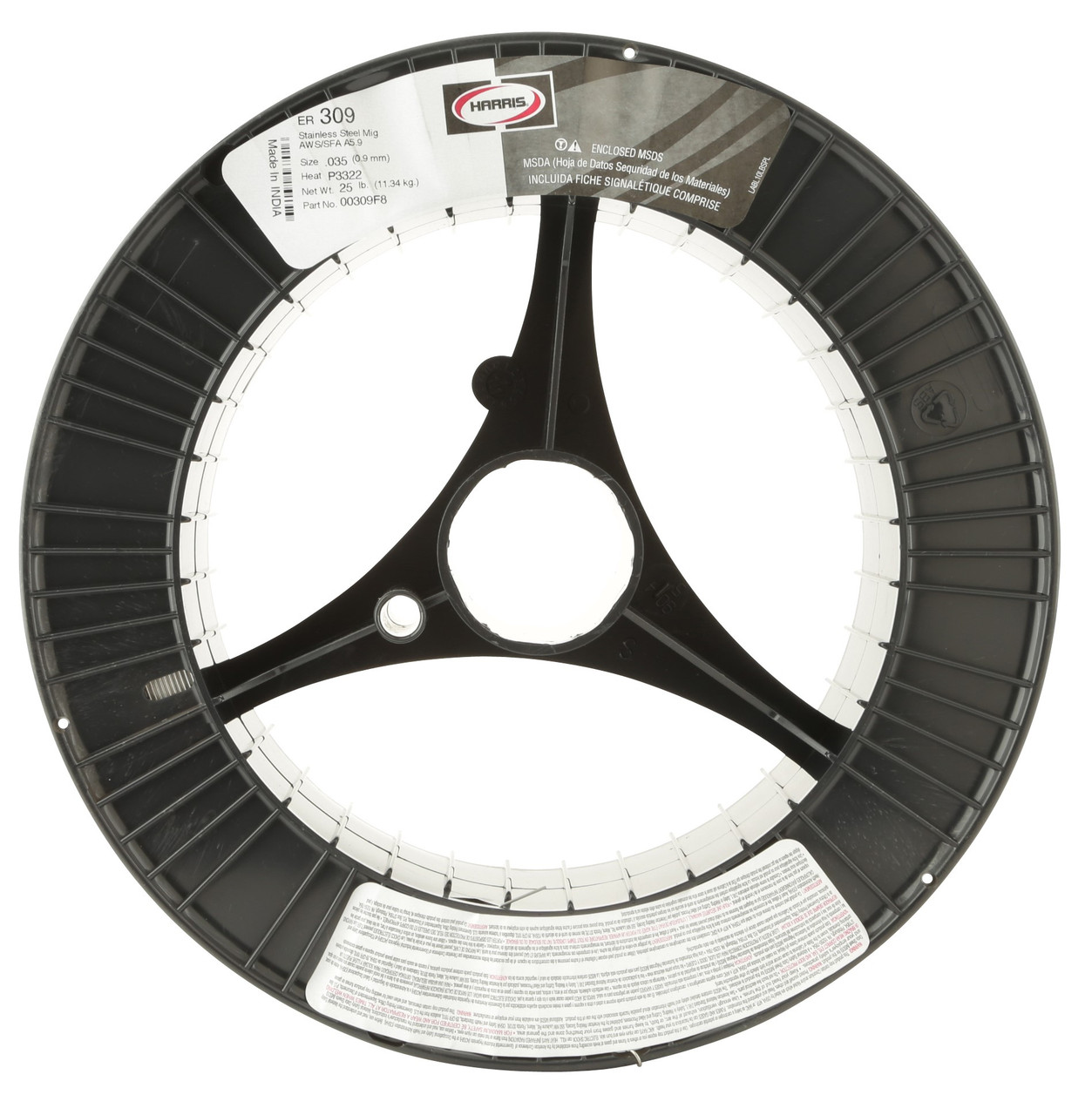 Harris 309 Stainless Steel .035 x 25 lb. Spool MIG Welding Wire 00309F8