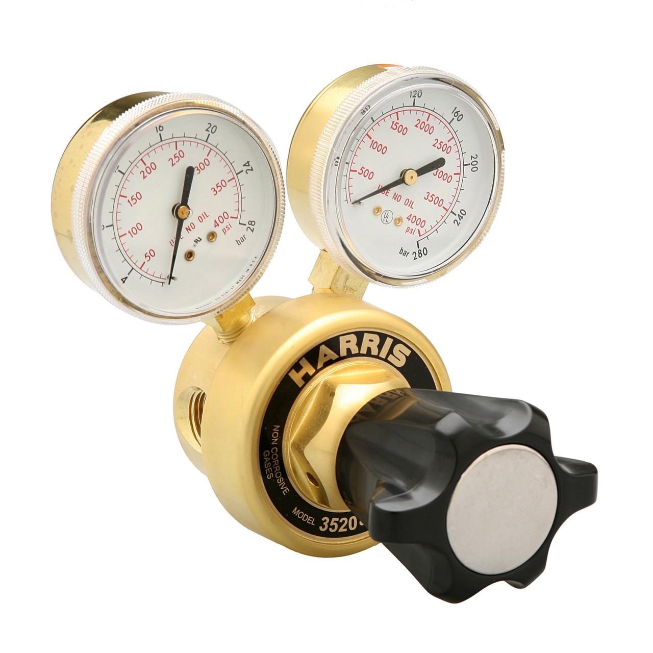 Harris Model 3520-500 High-Flow Two Gauge Inline Manifold Regulator 3003564