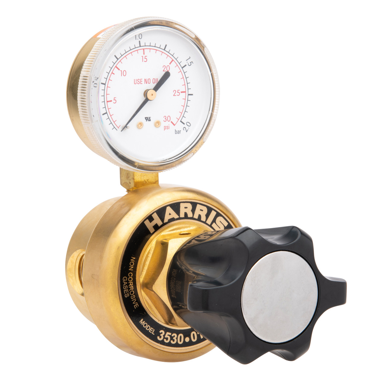 Harris Model 3530-15 High-Flow Single Gauge Inline Manifold Regulator ...