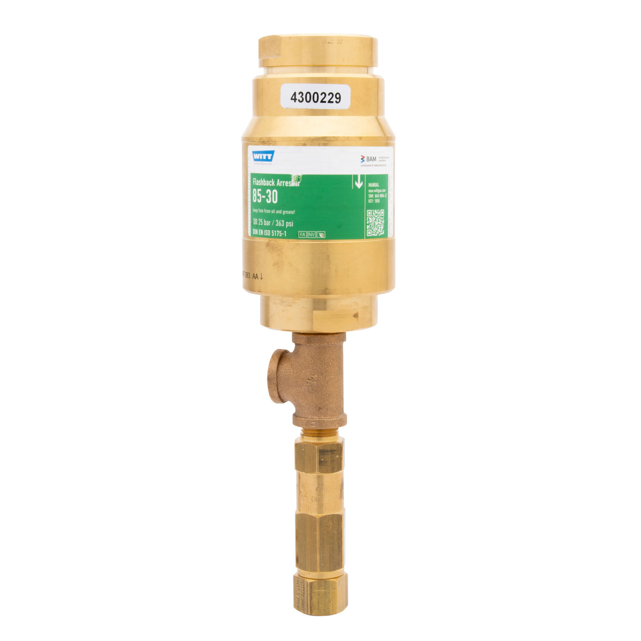 Harris Model 147-OX-1/2" Pipeline Dry-Type Oxygen Flashback Arrestor ...
