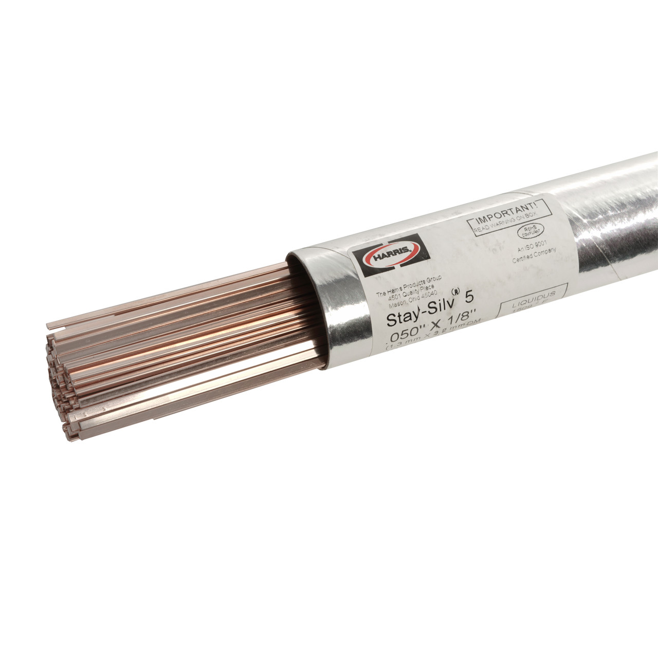 Harris Stay-Silv 5 .050" x 1/8" x20" 5 lbs. Silver Phos-Copper Brazing ...