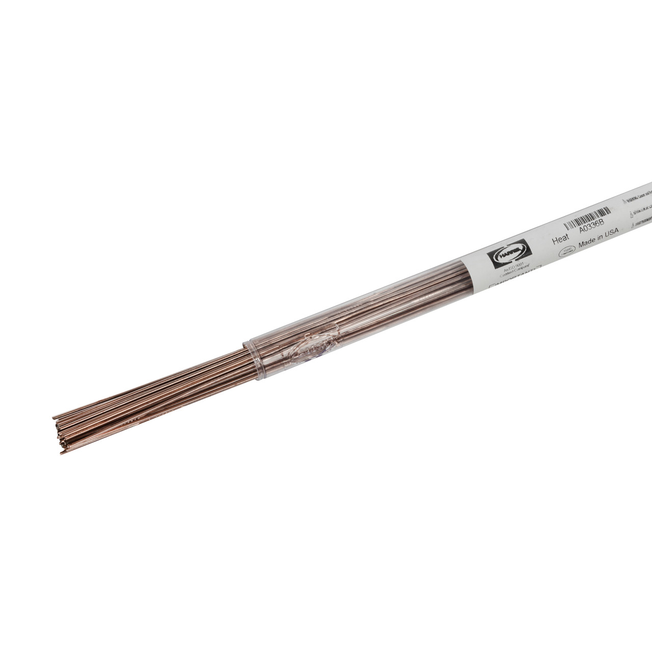 Harris 0 1/16" x 20" 51 Stick Tube Silver Phos-Copper Brazing Rod - 0320R1