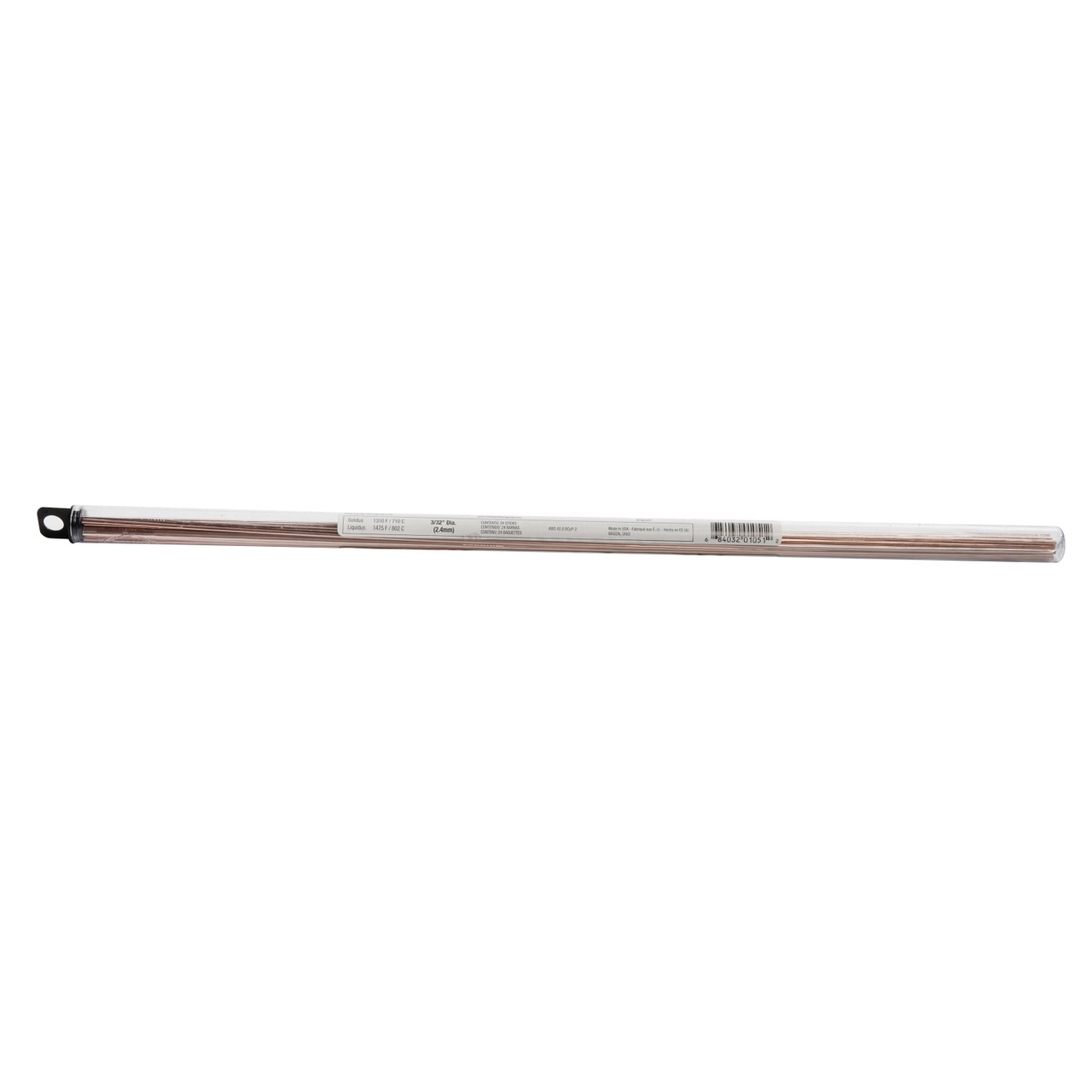 Harris 0 3/32" x 20" 24 Stick Tube Silver Phos-Copper Brazing Rod - 0520R1