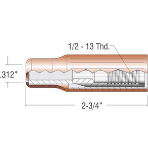 Profax 11-450 Insulated Nozzle 2-3/4" Stickout - 10 Pack