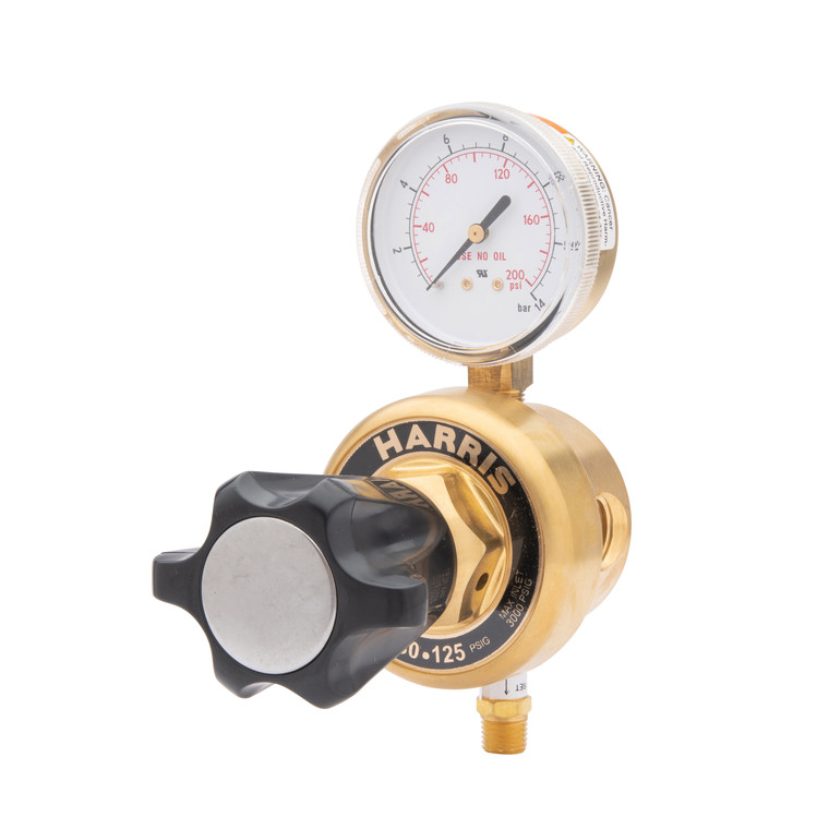 Harris Model 3530-125 High-Flow Single Gauge Inline Manifold Regulator ...