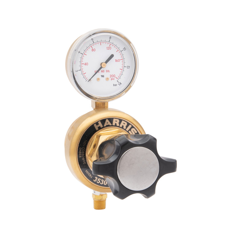Harris Model 3530-125 High-Flow Single Gauge Inline Manifold Regulator ...