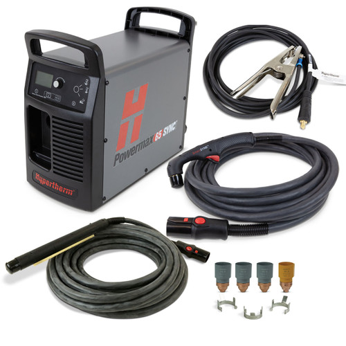 Hypertherm Powermax 65 SYNC Plasma Cutter w/ CPC Port, 25 ft. 75 Degree ...