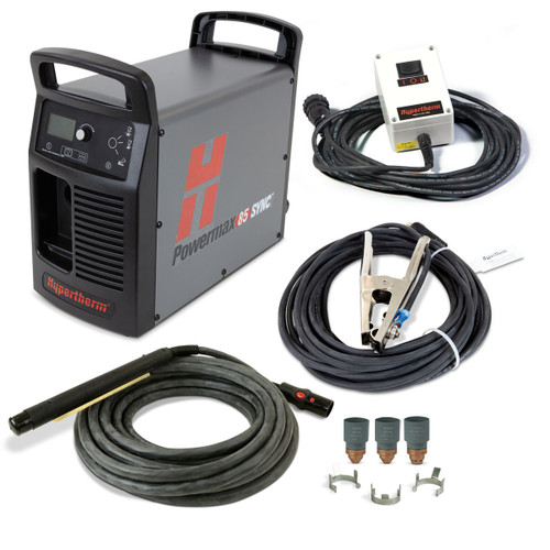 Hypertherm Powermax 85 SYNC Plasma Cutter w/ CPC Port, Remote, 50 ft ...