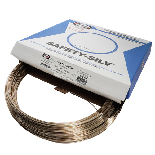 Harris Safety-Silv 40T 3/32" x 50 toz High Silver Brazing Alloy 40T550