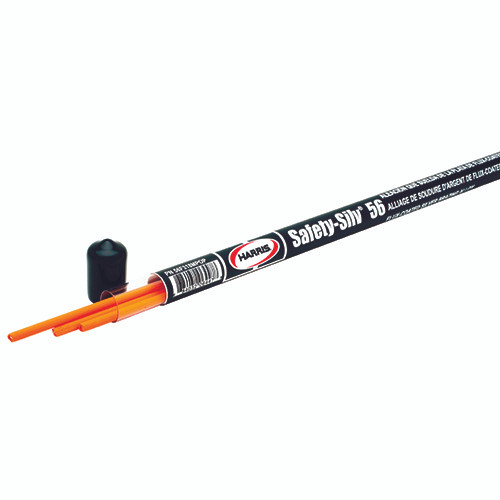 Harris Safety-Silv 56 1/16" x 18" Flux-Coated High Silver Brazing Alloy ...