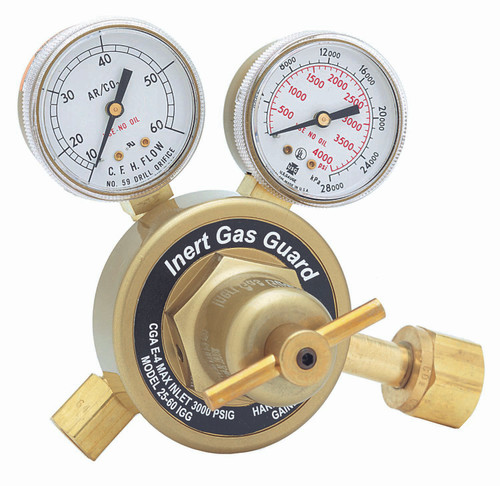 Harris Model 25GX-40-IGG-580 Argon, CO2 Inert Gas Guard Regulator 3000433
