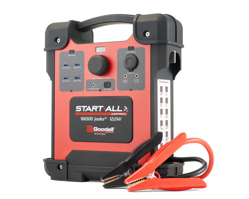 Goodall Vanair Start-All Jump-Pack 5000/10000 Amps, 12/24 Volts, 166500 ...