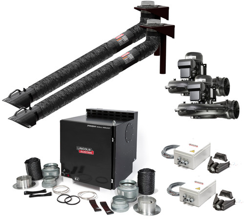 Lincoln Prism Wall Mount Mechanized Cleaning One-Pak, Dual Telescopic 5 ...