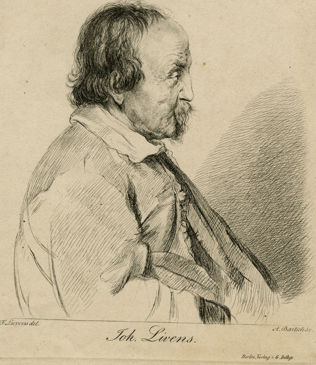 Antique Master Print-PORTRAIT-JAN LIEVENS-Lievens-Bartsch-ca. 1800 ...