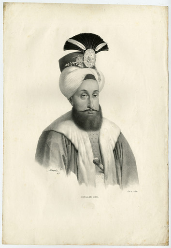 Antique Master Print-PORTRAIT-OTTOMAN-SULTAN SELIM III-Mauzaisse-1827 ...