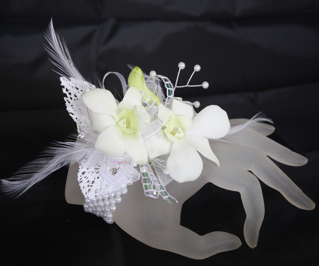 Premium Iridescent Prom Corsage | Roses, Orchids | Pasadena