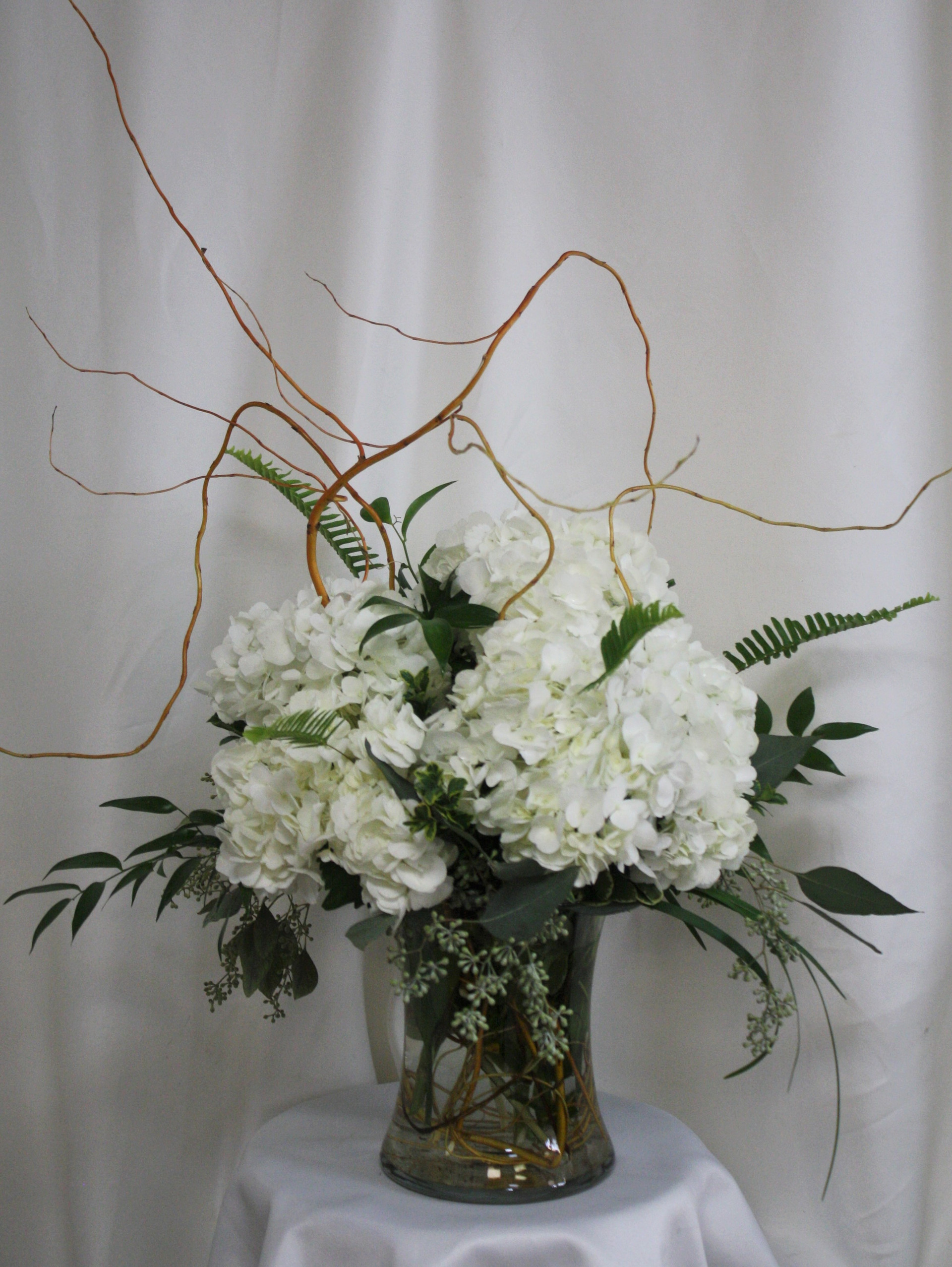 Crystal Cross Flower Arrangement | Funeral Flowers