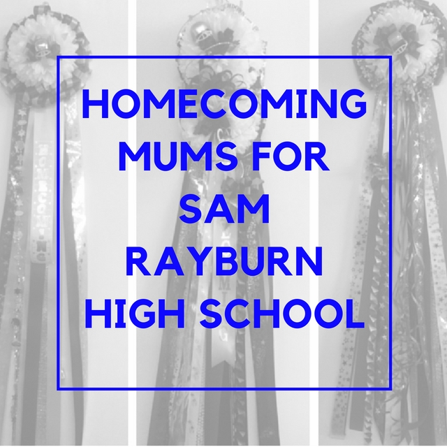 Sam Rayburn High School Homecoming Mums - Enchanted Florist Pasadena