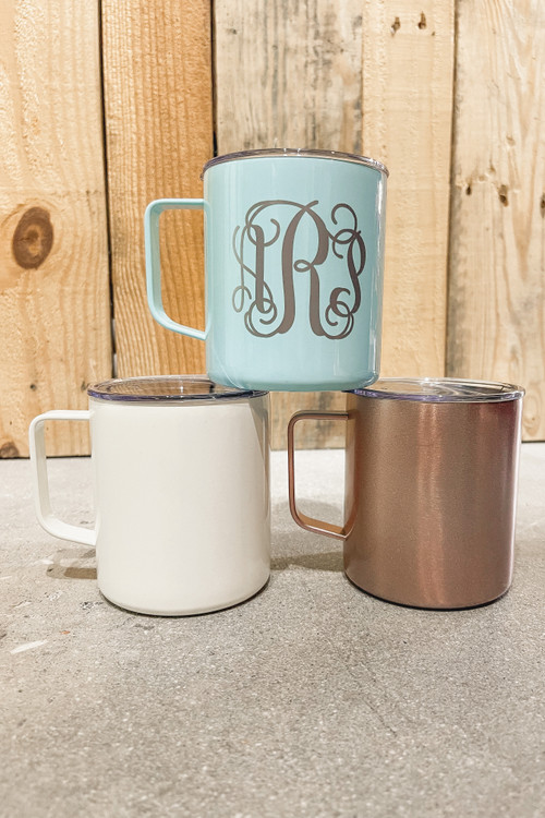 Monogrammed Coffee Mug 3 Colors
