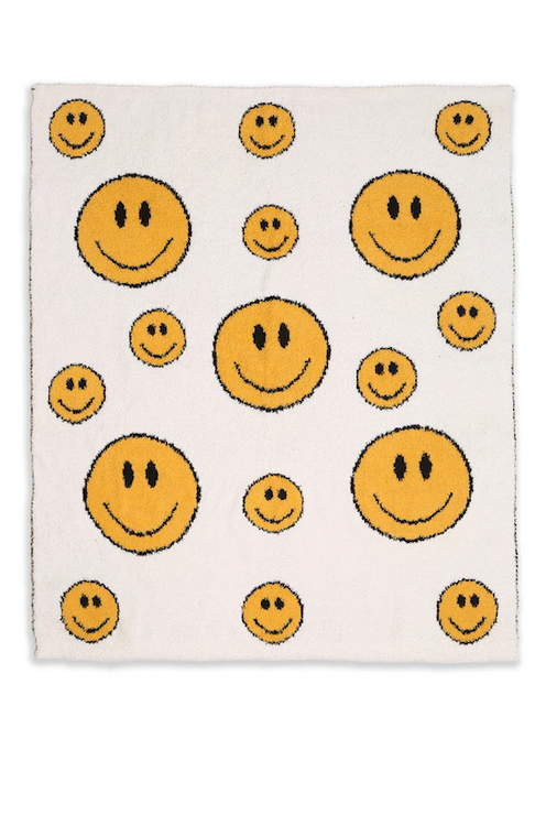 Cozy Kiddo Smiley Face Blanket - Ginny Marie's
