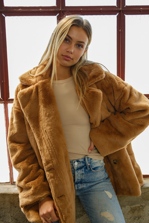 Camel Fur Jacket