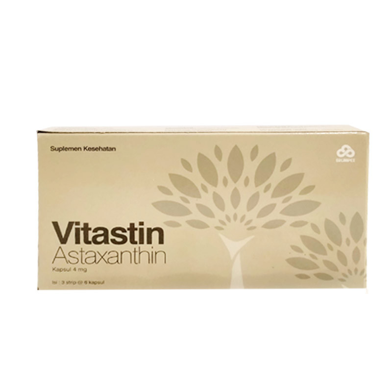 Erlimpex Vitastin Astaxanthin 4 mg 18 Kapsul Membantu memelihara kesehatan