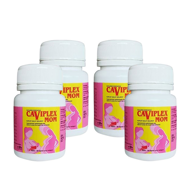 Erela Caviplex Mom 60 Kaplet Suplemen Multivitamin dan Mineral - 4 Botol