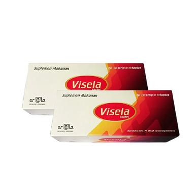 Erela Visela 100 Kaplet Suplemen Asam Folat Ibu Hamil dan Lansia - 2 Box