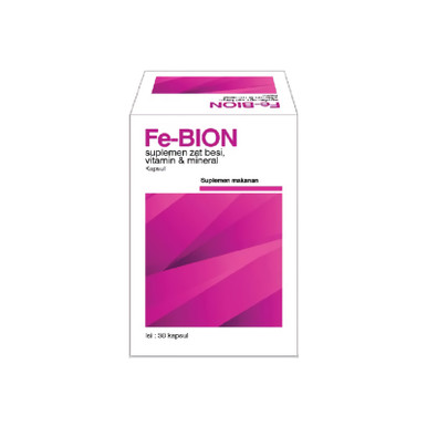Erlimpex Fe-Bion 30 Kapsul Suplemen Vitamin Zat Besi Anemia