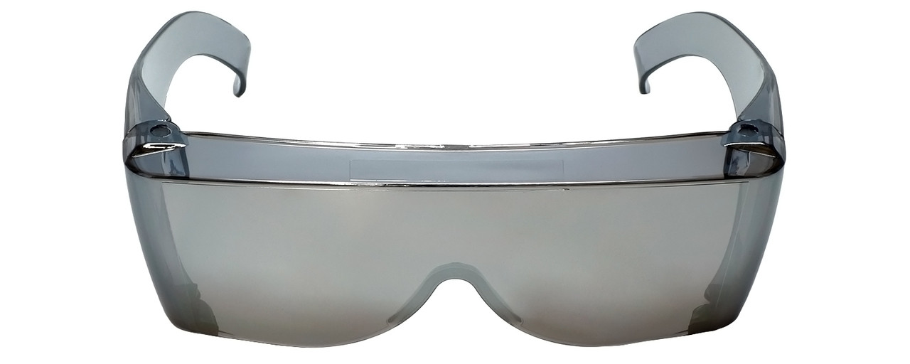 6000M Over Glasses UV Protection in Silver Mirror - Low Vision Glasses
