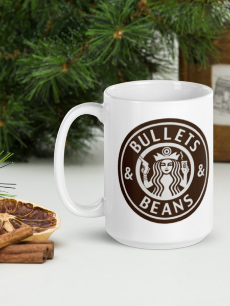 Bullets & Beans Mega 15 oz Mug - OffHand Gear