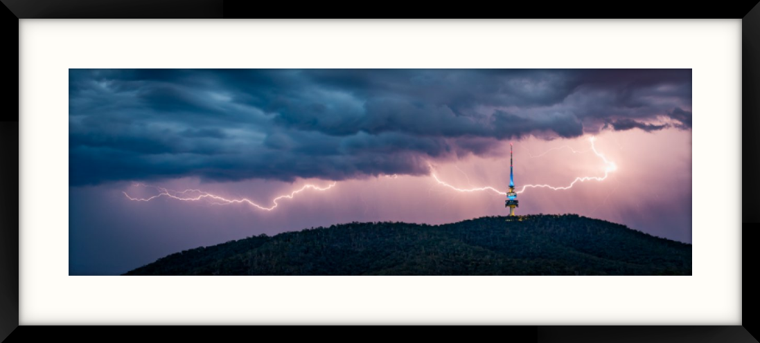 Telstra Tower Lightning Storm