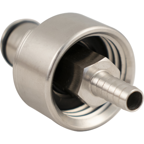 Carbonation and Line Cleaning Ball Lock Cap - Stainless - My Brew Supply