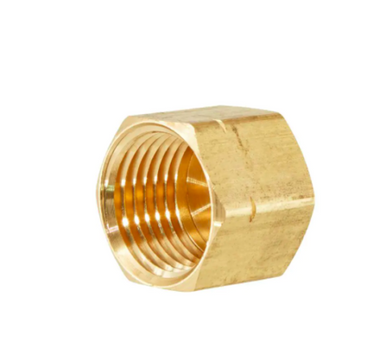 Everbilt 1/2 in. OD Compression Brass Cap Fitting