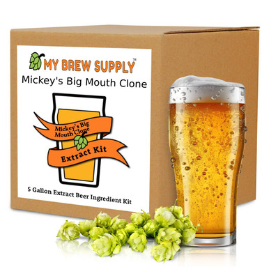 Mickey's Big Mouth Clone Ale Homebrew 5 Gal Beer Extract Kit - My Brew ...