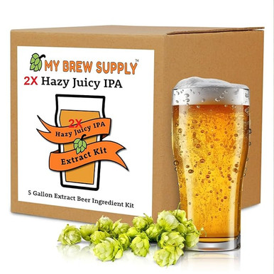 My Brew Supply 2X Hazy Juicy Double IPA Extract Kit | Pale, Wheat ...