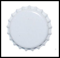 White Bottle caps - 1 inch Craft Bottle Caps