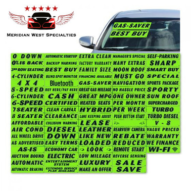 15" Windshield Slogans