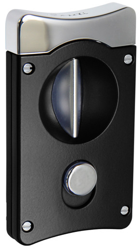 Caseti Wedge V Cigar Cutter - Black - CACU137BK - Visol