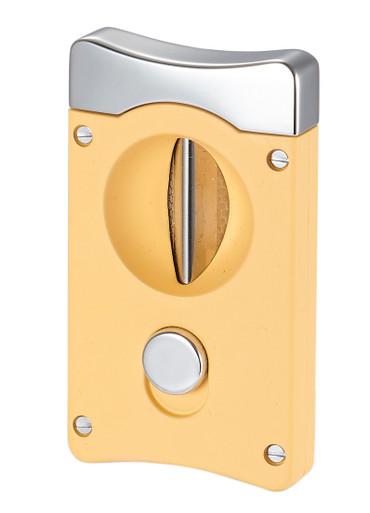 Caseti Wedge V Cigar Cutter - Yellow - CACU137YL - Visol