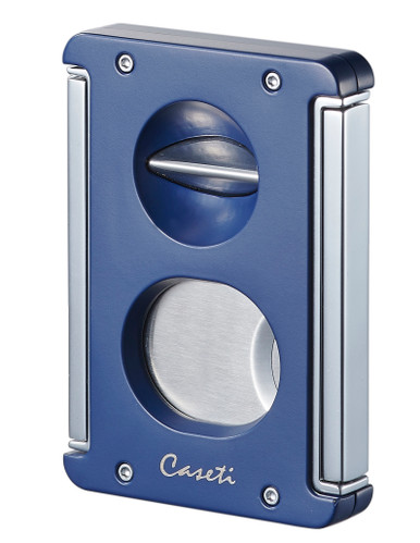 Caseti Trident X 3-in-1 Cigar Cutter - Navy Blue - CACU181BL