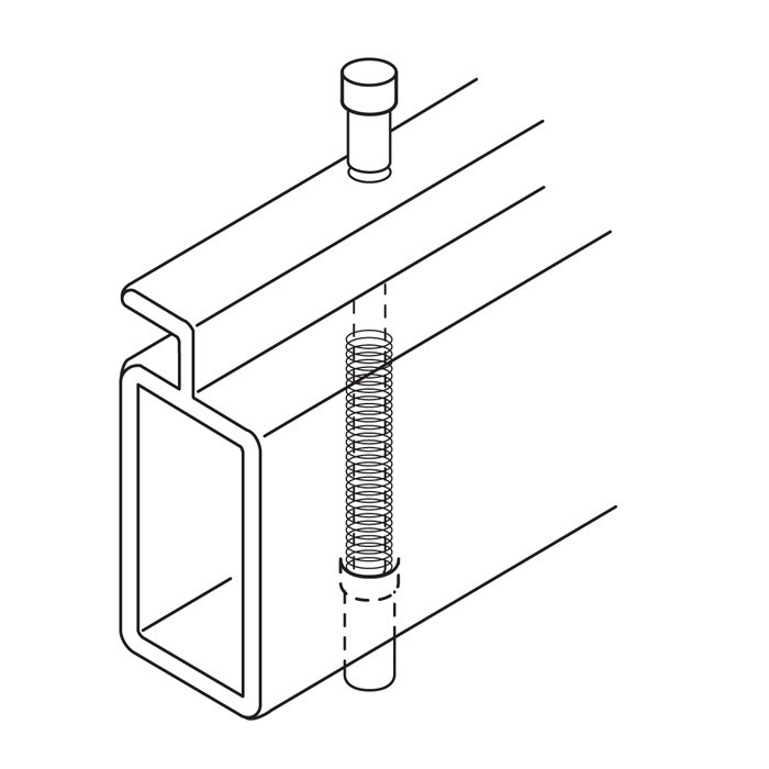 Spring-Loaded Plunger Latch – Secure Window Screens | Pack of 10