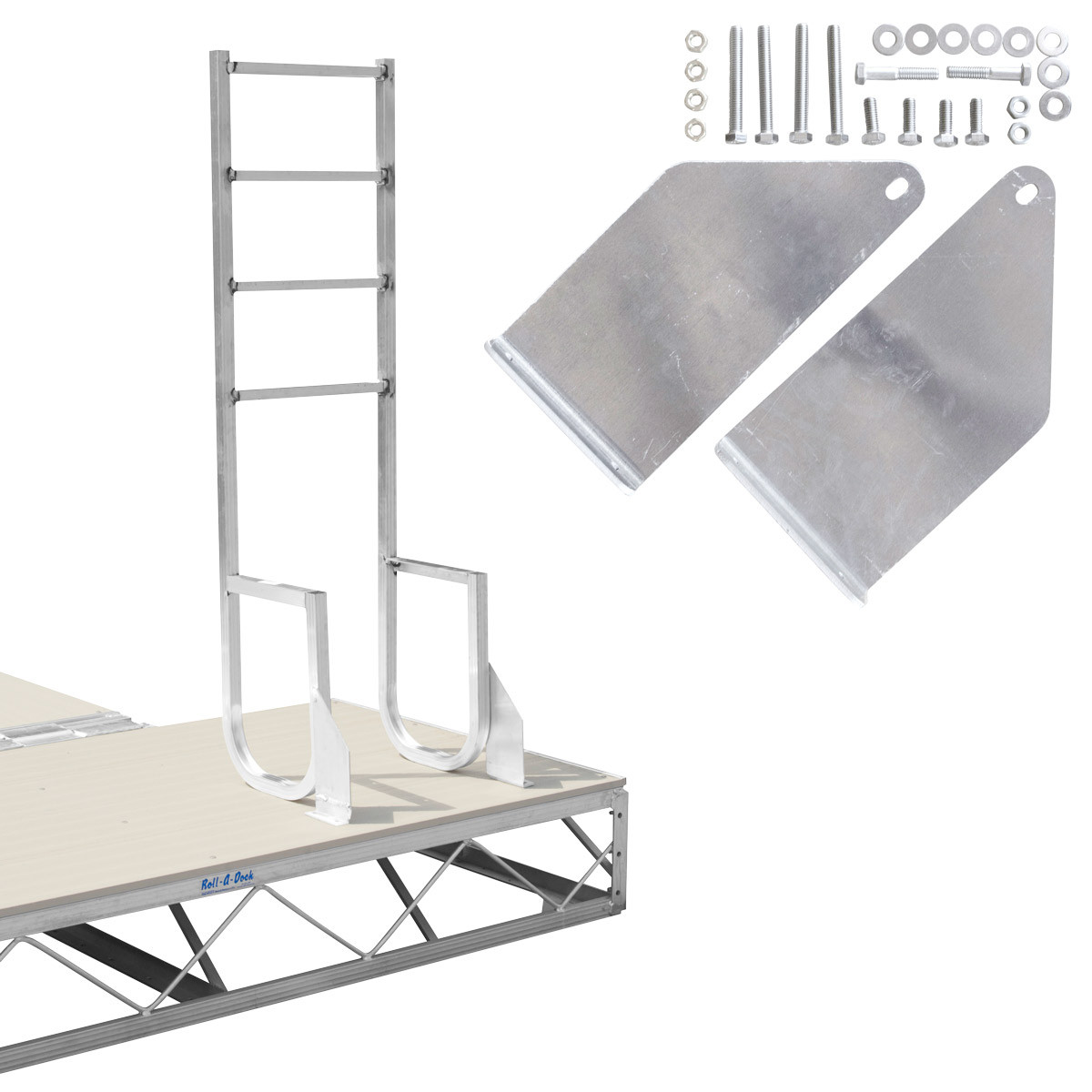 Heavy-Duty All-Aluminum Ladder w/ 4 or 6 Steps