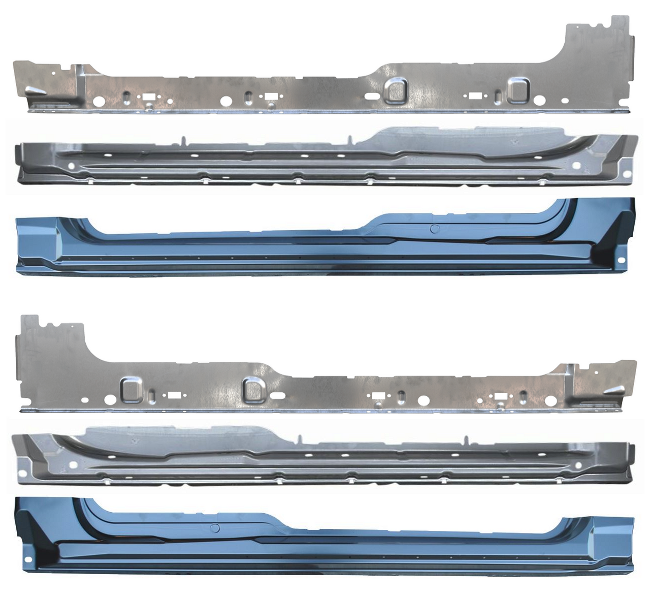 2009 2014 Ford Pickup F150 Outer Center Inner Rocker Panel Set 4 Door